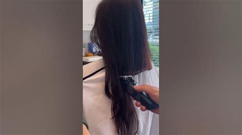 긴머리에서 단발머리로 변신 태슬컷 사이드뱅 긴얼굴형 Youtube