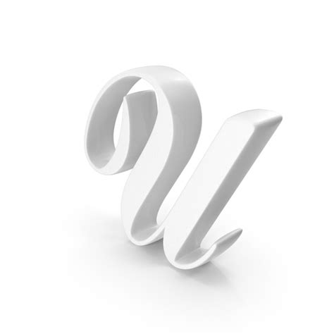 White Cursive Capital Letter U PNG Images PSDs For Download PixelSquid S