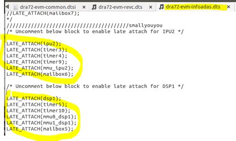 Linux的 Tda2eg：vision Sdk 302 With Earlyboot Late Attach Fail Processors Forum Processors