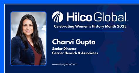 Meet Charvi Gupta Senior Director At Getzler Henrich And Associates In