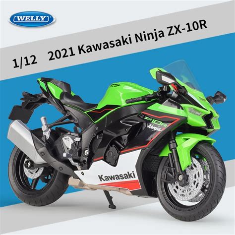 Welly 112 Kawasaki Ninja Zx10r Motorcycle Model Toy Vehicle Collection