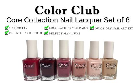 Color Club Core Collection Nail Lacquer Set Of 6 Quick