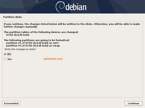 tutorial install debian 10 buster lengkap lamnesia media