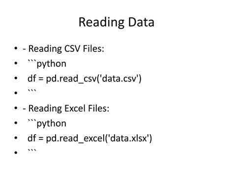 Detailed Explanation About Python Pandas Library Ppt