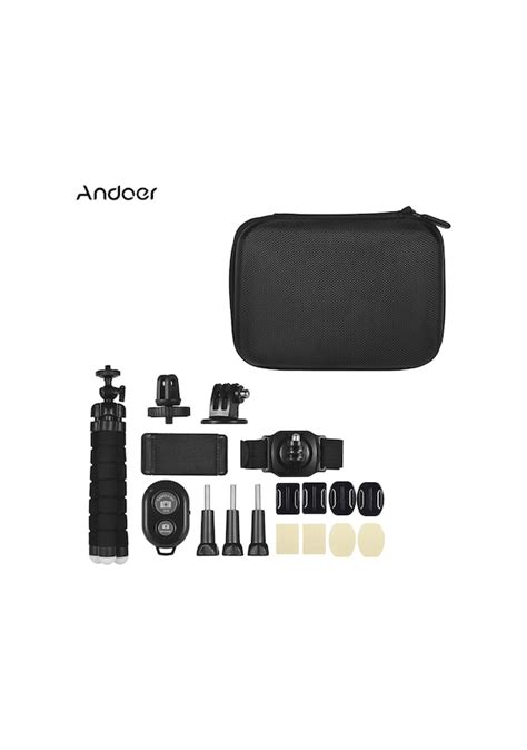 Geeroyoo Andoer 18 Parça Aksiyon Kamerası Aksesuar Seti Gopro Hero65 Ve Xiaomi Yi Uyumlu