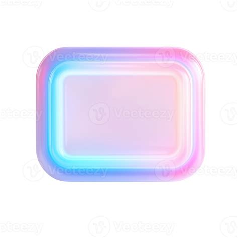A Soft Glowing Rectangular Shape With Vibrant Pastel Colors And A Smooth Gradient Effect