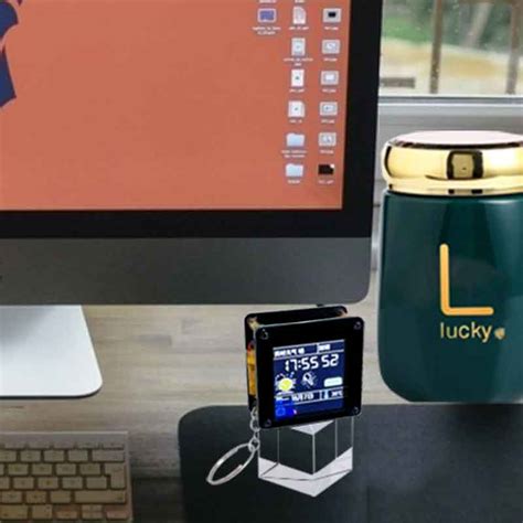 Esp32 C3 Desktop Trinket Mini Tv Portable Pendant Lvgl 144inch Lcd