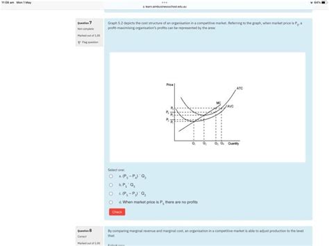 Solved Graph 5 2 Depicts The Cost Structure Of An Chegg Com
