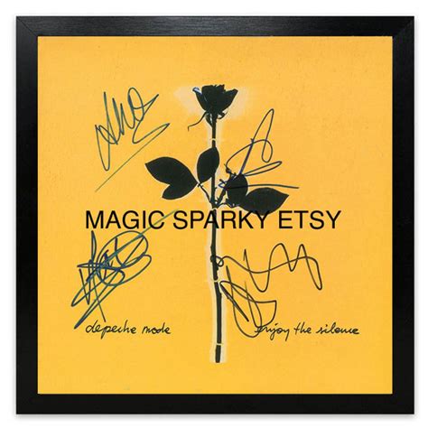 Depeche Mode Enjoy The Silence Rare Replica Fantasy Signed Framed