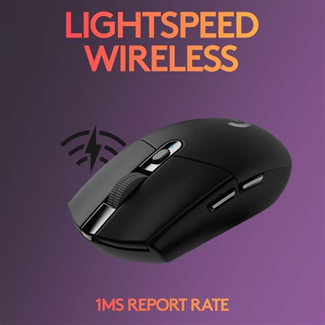 Logitech G304 Lightspeed Wireless Gaming Mouse Hero Sensor 12000 Dpi Lightweight 6 Programmable