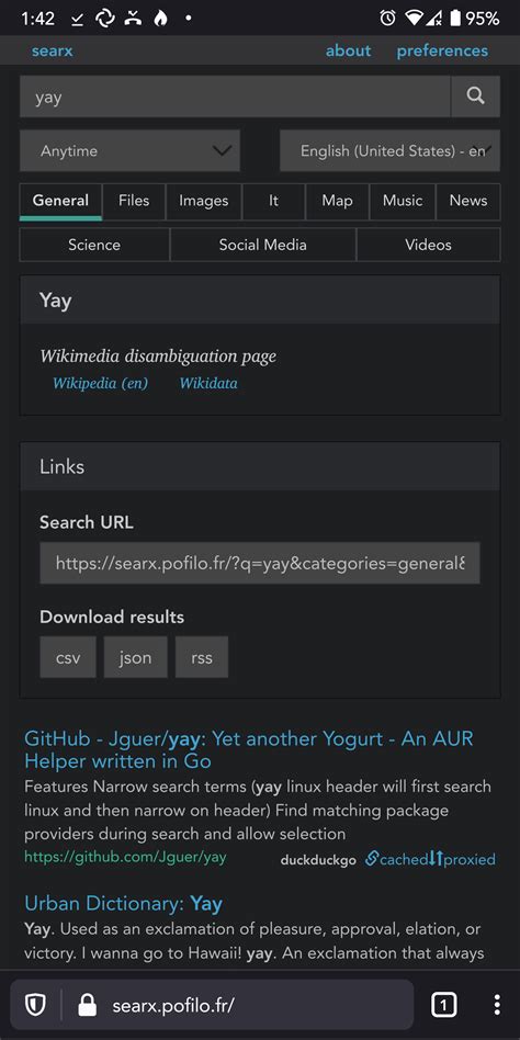 On Mobile The Links Box Obscures Results Issue Searx Searx GitHub