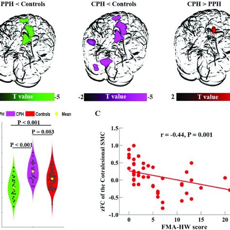 Disrupted Functional Connectivity Within Networks Among The Three