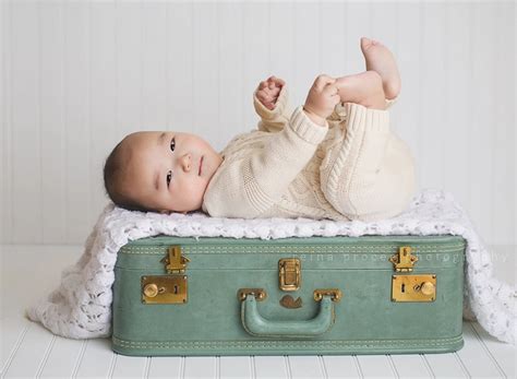 16 ایده برای عکاسی از نوزاد 3 ماهه