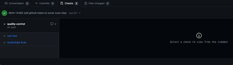 how to show quality gate status after run sonarscan by github action to