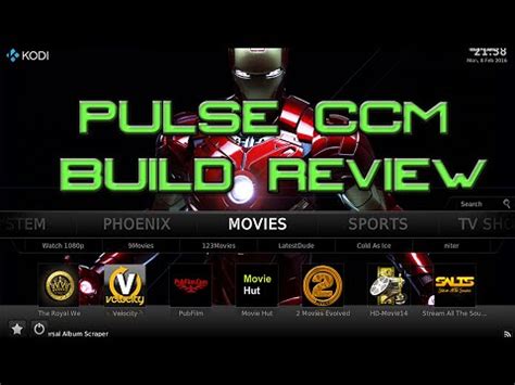 Kodi Pulse CCM Build Installation Guide For Kyrpton Kodiforu