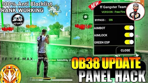 New Ob38 Panel Hack ️ Panel Injector Ff Ff Max ️ Mobile Hack ️brcs Rank Working Panel Hack