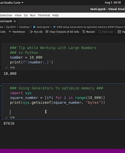 Save Memory For Squaring The First N Numbers Python Tip Of The Day 5 Youtube