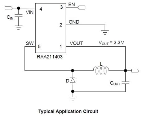 Raa211403 40v 300ma Ultra Low Quiescent Current Step Down Regulator 33v Fixed Output Renesas