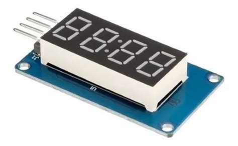 módulo display 7 segmentos 4 dígitos vermelho tm1637 arduino à venda em