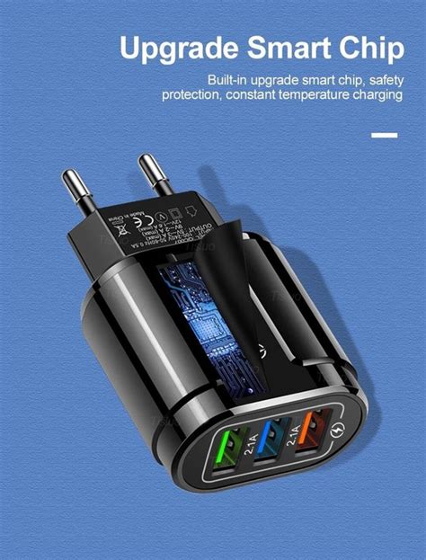 USB Snel Lader USB Stekker USB Lader Snellader Zwart Oplader Voor Bol Com