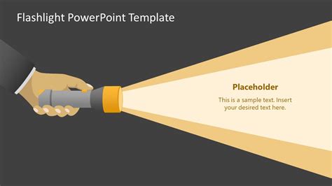 Flashlight Powerpoint Template And Presentation Slides