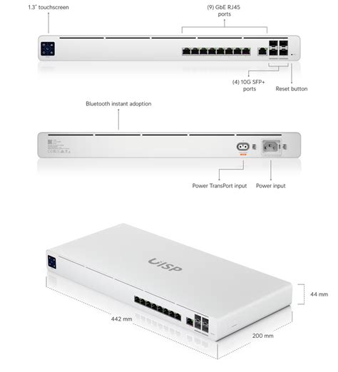 Ubiquiti Uisp Router Pro 9 Port Gigabit Ethernet Rj45 Router With 4 Port 10g Sfp Designed For