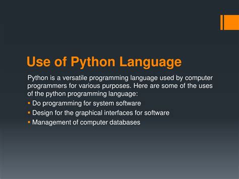 ppt ultimate guide to python programming language powerpoint