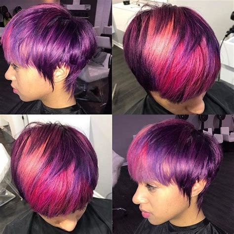 Purple Pixie Cut