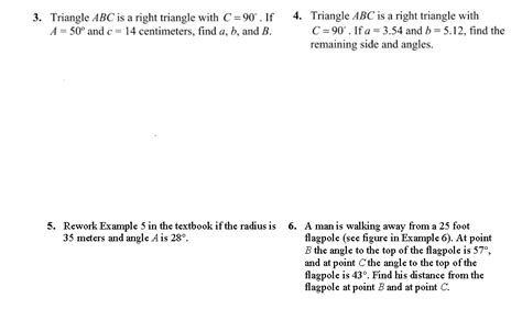 solved 3 triangle abc is a right triangle with c 90∘ if 4