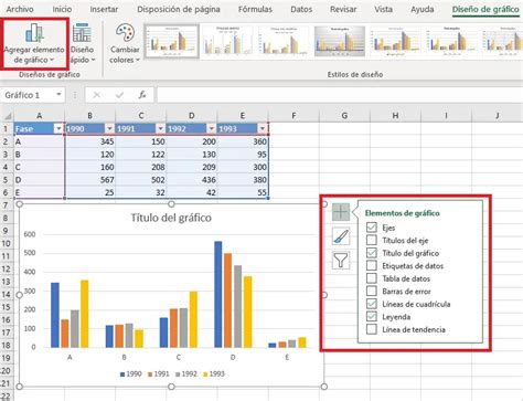 Cómo insertar gráficos en excel Grafica Mazzini