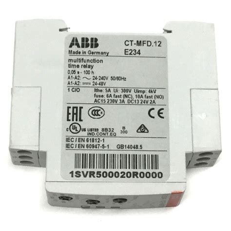 Abb Ct Mfd12 Multi Function Timer Relay 24 48vdc 12 240vac 005s To