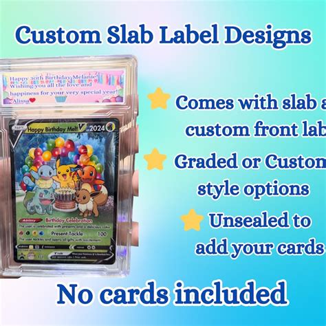 Custom Slab With Label Etsy