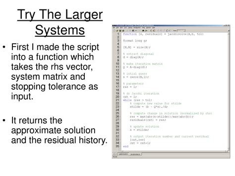 ppt solving scalar linear systems iterative approach powerpoint