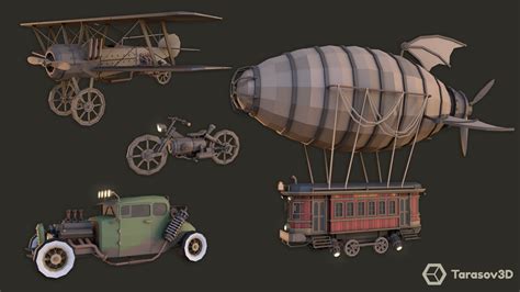 Steampunk Vehicle Lowpoly Devlog 4