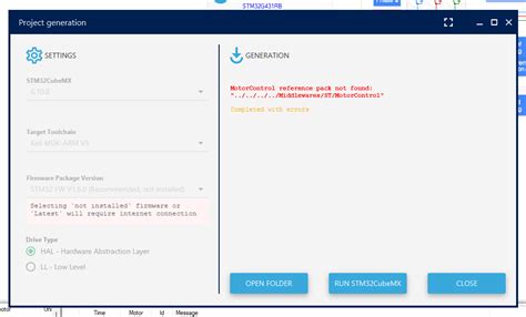 Solved St Motorcontrol Workbench V 548 Or 621 Would F Stmicroelectronics Community