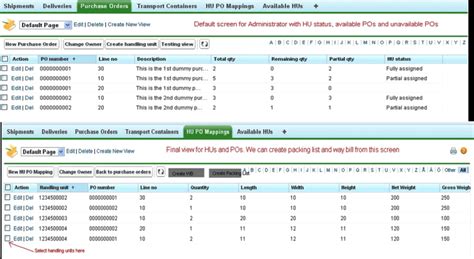 A Customized Ce Scm Networks Activities Gui Of Portal E Scm Dms