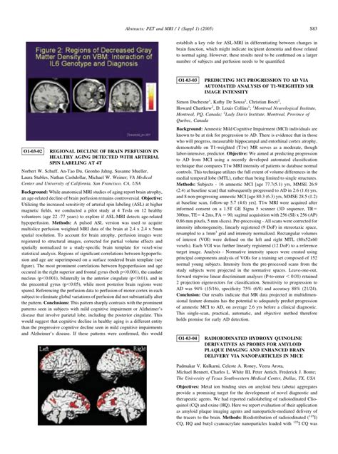 Pdf Predicting Mci Progression To Ad Via Automated Analysis Of T1 Weighted Mr Image Intensity