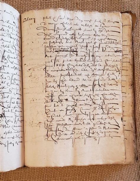 Wow C 1637 Antique French Large Handwritten Page Beautiful Hand Made