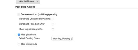 jenkins log parser plugin