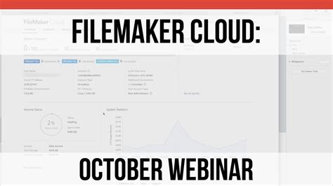October Webinar On FM Cloud FileMaker Cloud FileMaker Pro Training YouTube