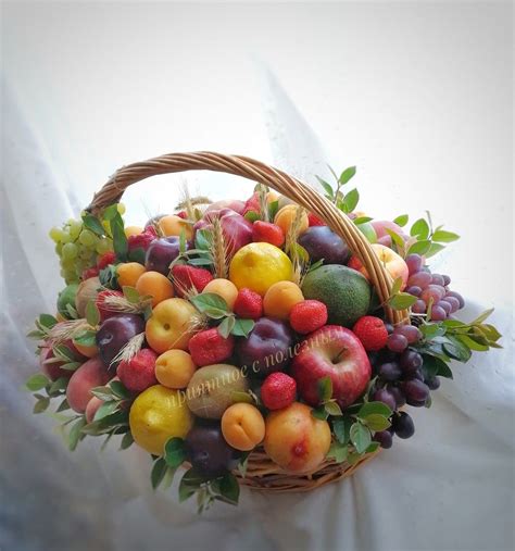 Оформление фруктовой корзины своими руками 85 фото