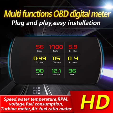 Проектор на лобовое стекло BigBigRoad Car HUD OBDII 2 для Subaru ...