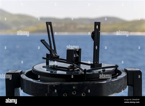 Azimuth Ring On Gyro Compass Direction Finder On The Navigational