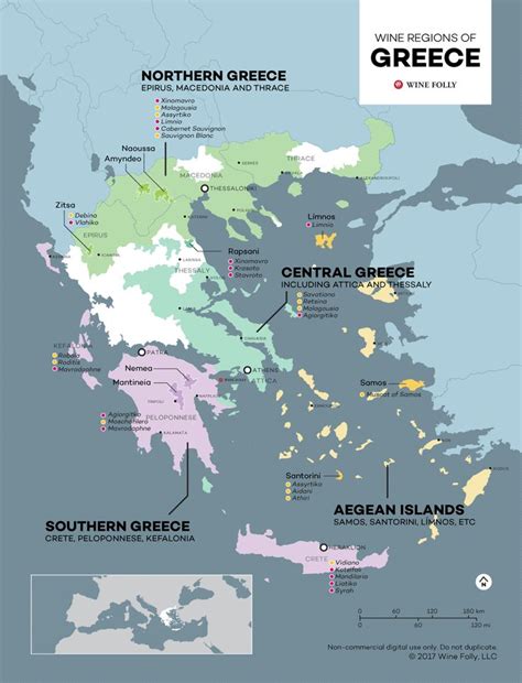 Greek Wine Regions Map Discover The Wines Of Greece