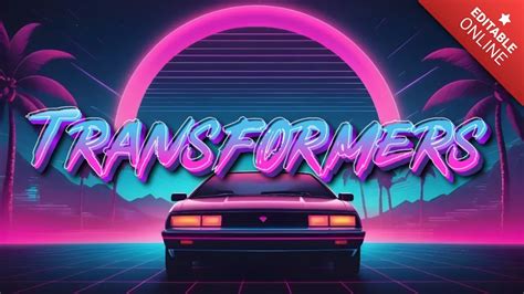 Transformers Cyberpunk Text Effect Generator