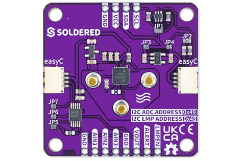High Precision Electrochemical No₂ Gas Sensor Breakout Soldered Electronics
