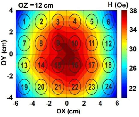 Experimentally Measured Magnetic Field Distribution For The Field