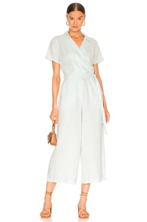 Bella Dahl Wrap Jumpsuit In Dusty Seafoam Revolve