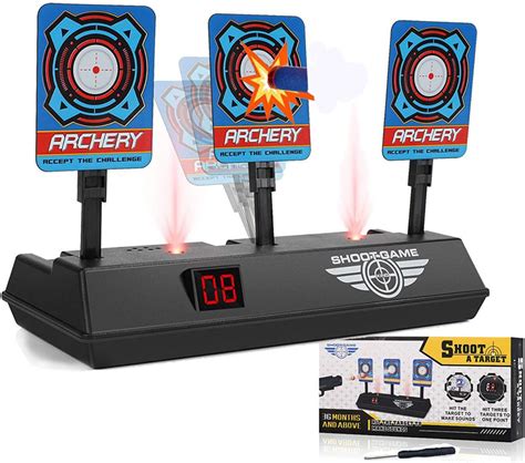 Alvo Auto Reset Shoot Game Para Gelblaster Armas De Gel Peças E Acessórios Kamikasi