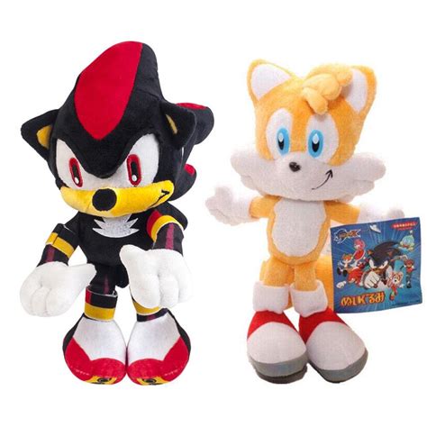 Sonic The Hedgehog Yellow Tails Shadow The Hedgehog Plush Doll Stuffed